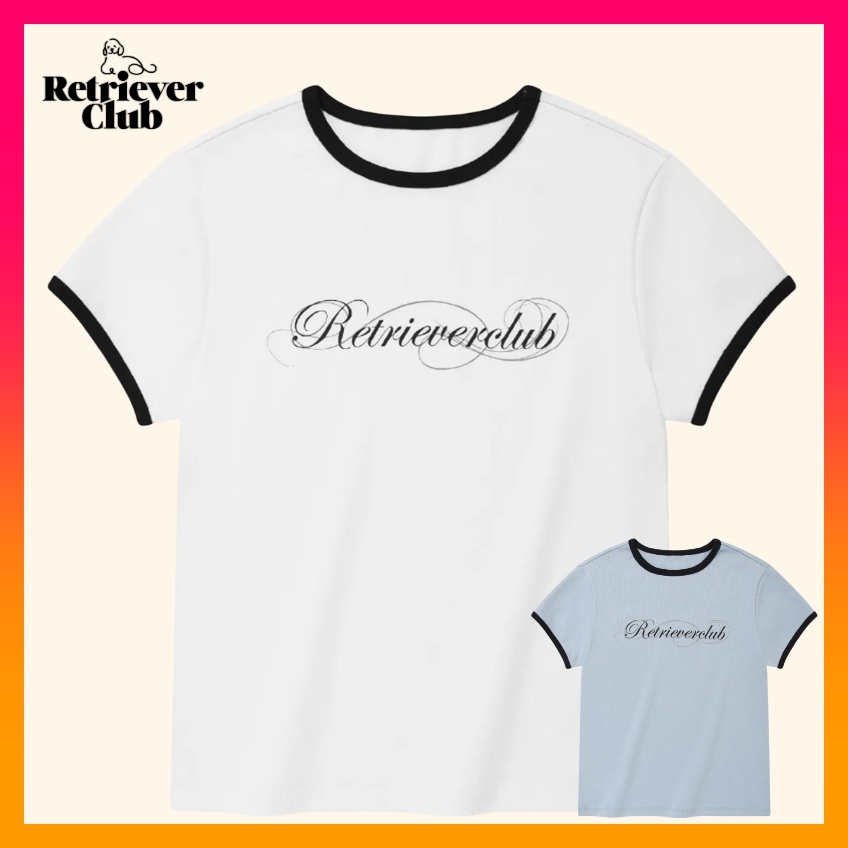 Retriever Club WAVE SCRIPT CROP TEE (2025New) | Shopee Singapore