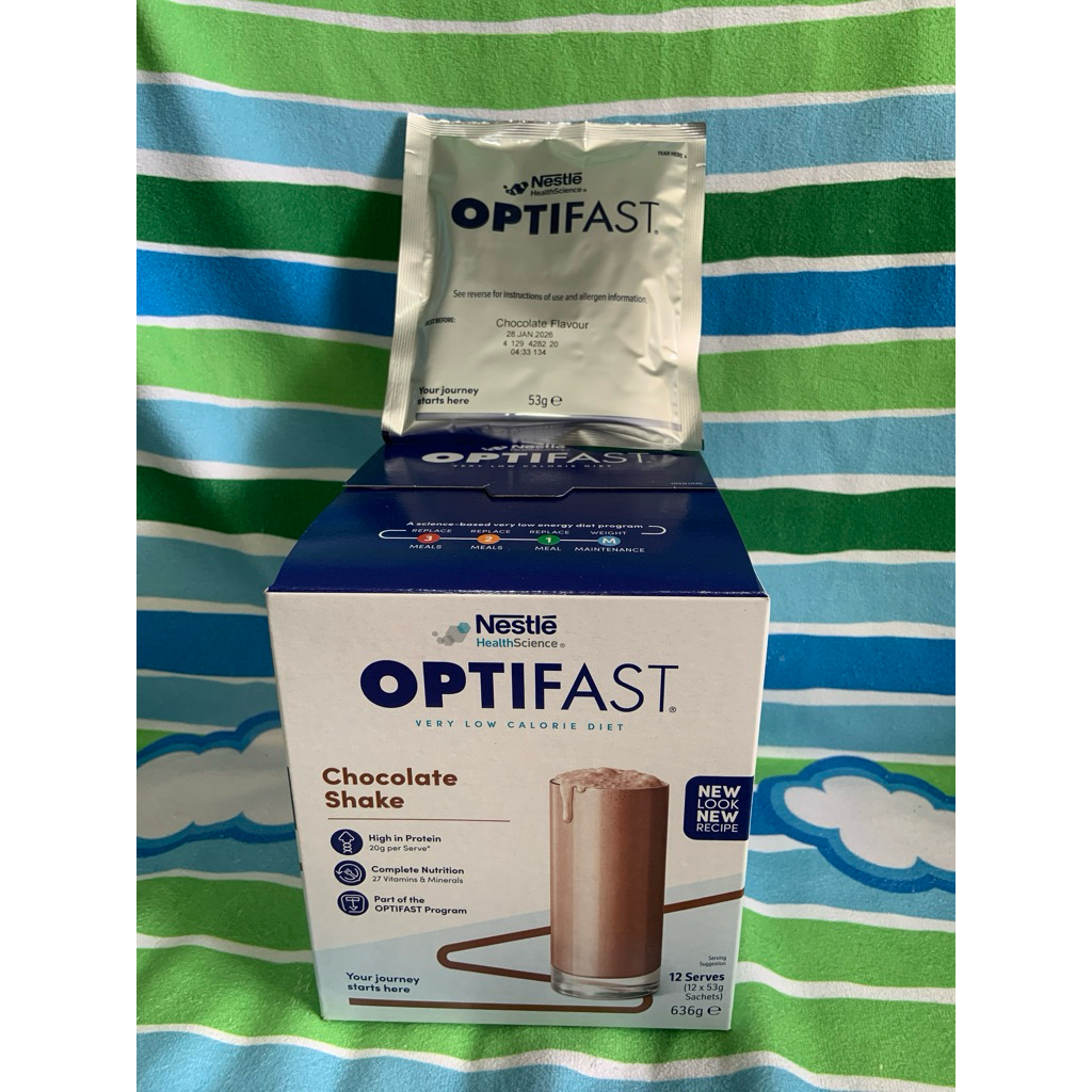 Nestle Optifast Replacement Meal Shake 12Servesx53g Sachets(Chocolate ...