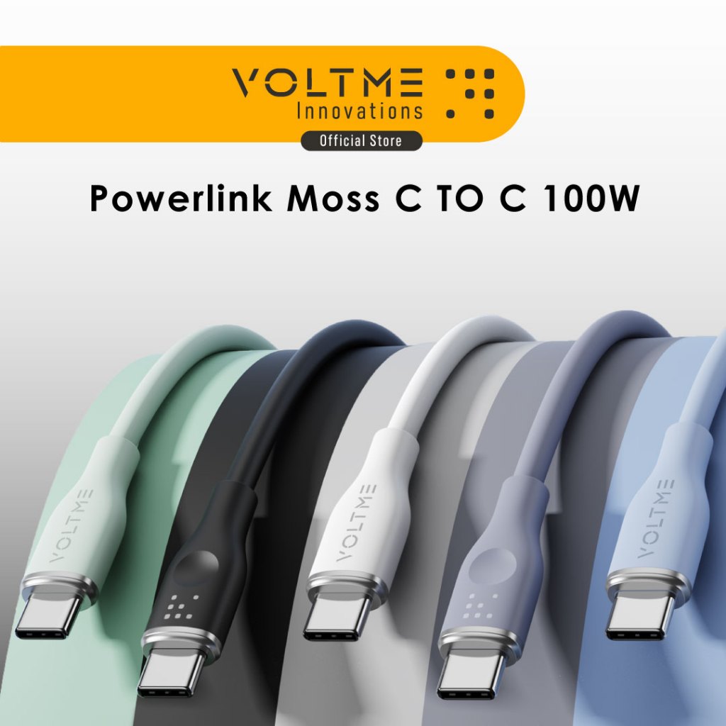 VOLTME Powerlink Moss Series | C to C | PD100W | 1M & 1.8M Cable ...