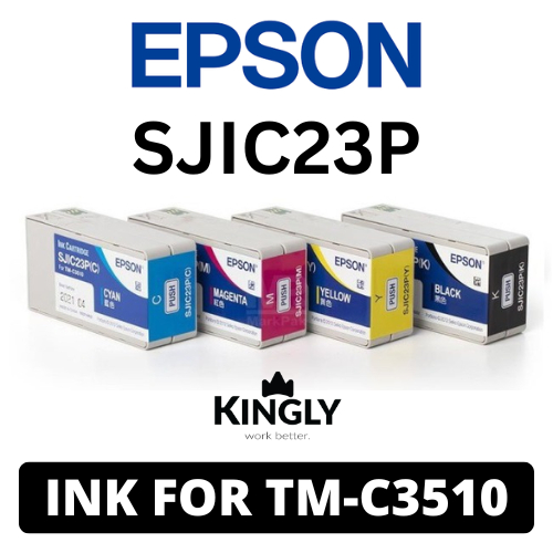 Authentic Epson SJIC23P Ink Cartridge for Colorworks TM-C3510 C3510 ...