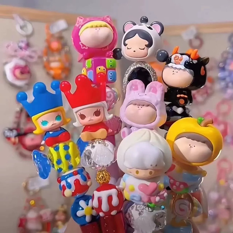 Authentic PopMart Popbean SP Molly Dimoo Labubu Hacipupu Crybaby Pen ...