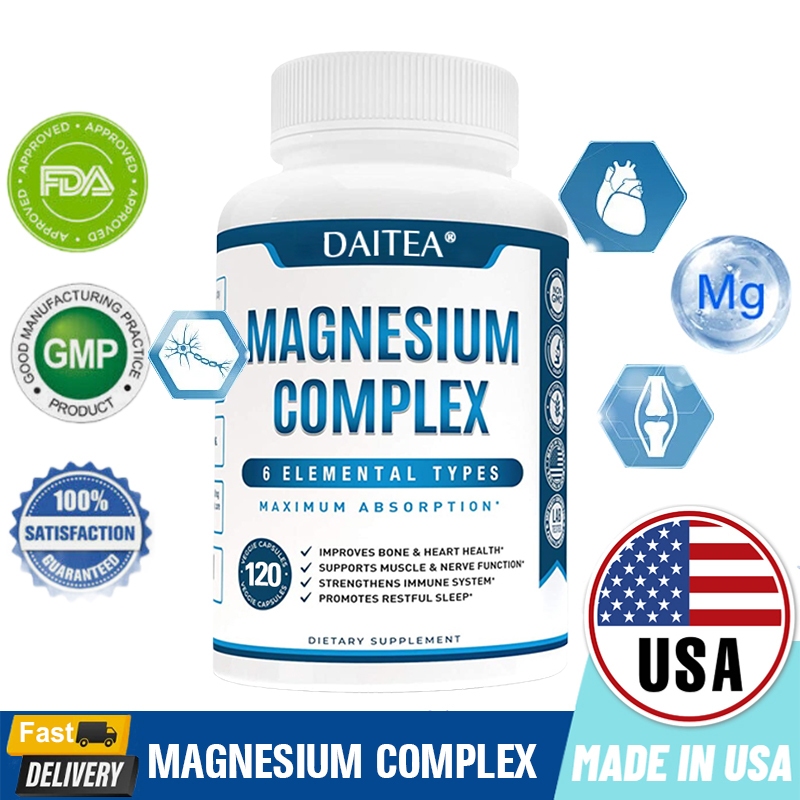Magnesium Complex - Contains Magnesium Citrate, Malic Acid - Relaxes ...