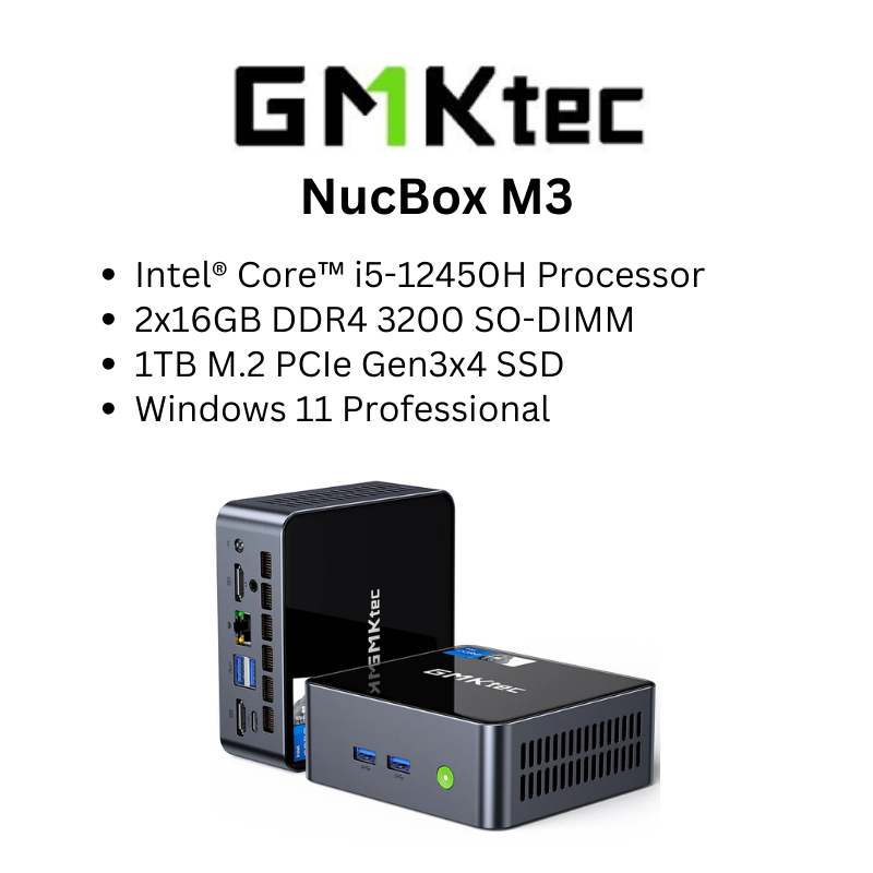 [SG] GMKTec NucBox M3 Intel i5-12450H mini pc 32GB DDR4 1TB ssd | UHD ...