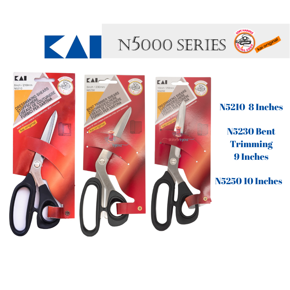 JapanDesigned KAI LEFTHAND,8, 9, 10,11 Inches Scissors (N5210 8" 210MM ...