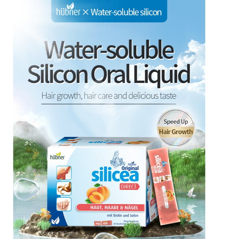 Huebner Silicea Gel Silicon Hair Supplement Direct on Hair Skin Nails ...
