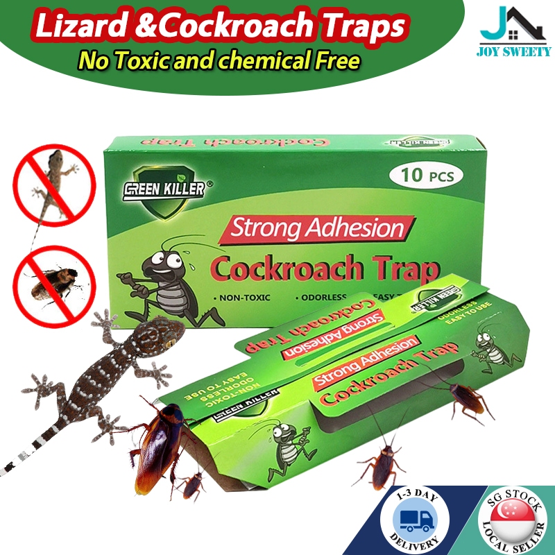 🇸🇬【SG stock】Roach Trap Lizard Traps Stickers Roach Bait roaches ...