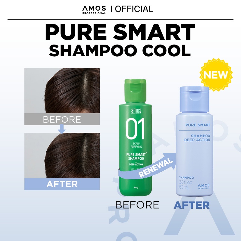 [AMOS PROFESSIONAL] PURE SMART SHAMPOO DEEP ACTION 60g (RENEWAL ...