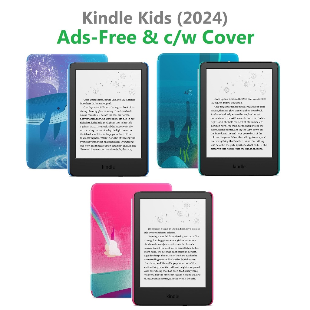 Kindle Kids 16GB (2024) (No Ads) – With Cover | Shopee Singapore