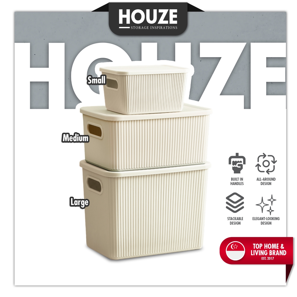 [HOUZE] Linex Storage Box | Small | Medium | Large - Organiser | Space ...