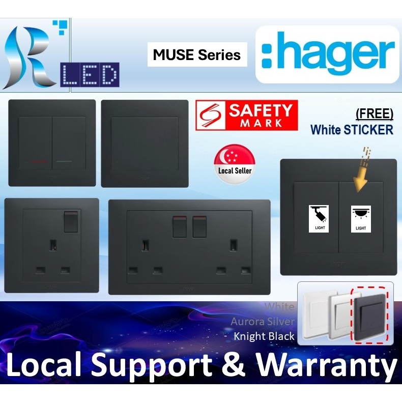 (Hager) Muse Series - Switches Socket Mount Box | Shopee Singapore