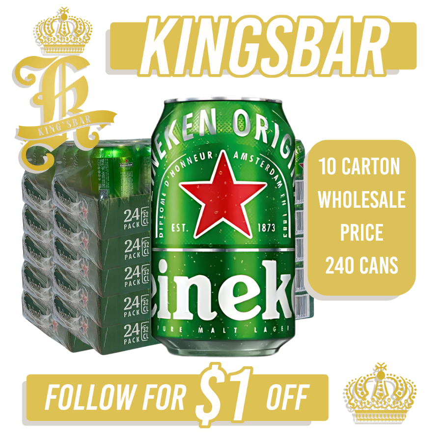 Heineken Fat Can Beer 24x320ml (10 Cartons) (BBD:Sept/2025) | Shopee ...