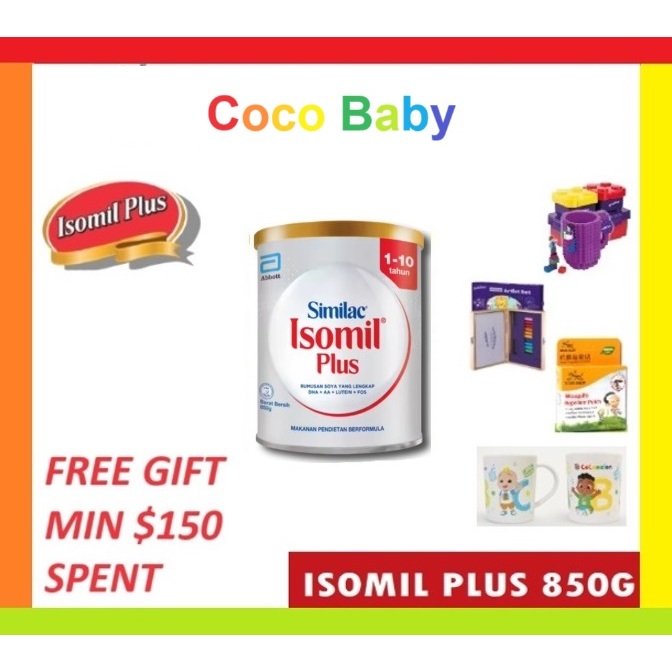 Isomil Plus 850g (1 to 10 Years Old) (Soy Formula for Milk Protein ...