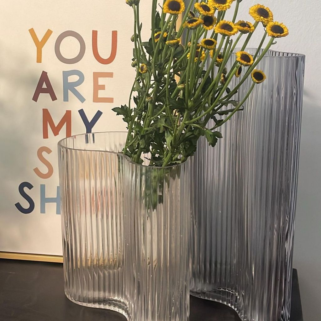 [Ready Local Stocks] Fluted Glass Vases Collection (Modern Home Decor ...