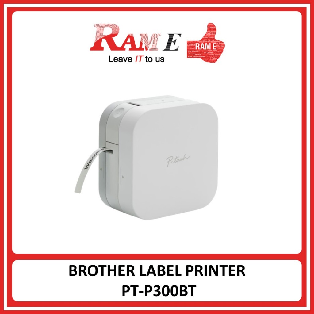 Brother PT-P300BT P300BT P300 P-Touch Handheld Portable Label Printer ...