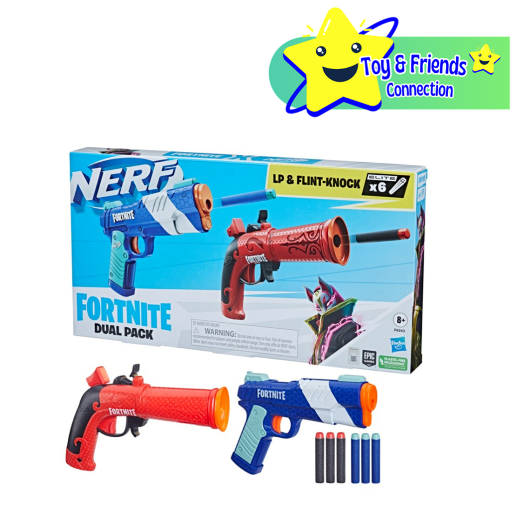 Nerf Fortnite Dual Pack Includes 2 Fortnite Blasters and 6 Nerf Elite ...
