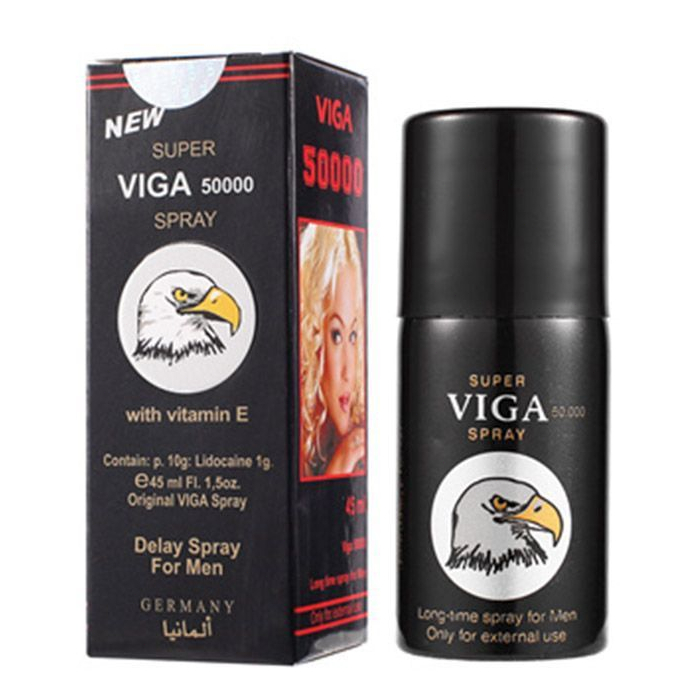 SG Stock VIGA 50000 with Vitamin E Delay Spray 45ml Long time delay ...