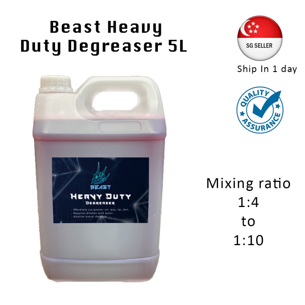 BEAST Heavy Duty Degreaser 5L | Industrial Alkaline Cleaner | Oil ...