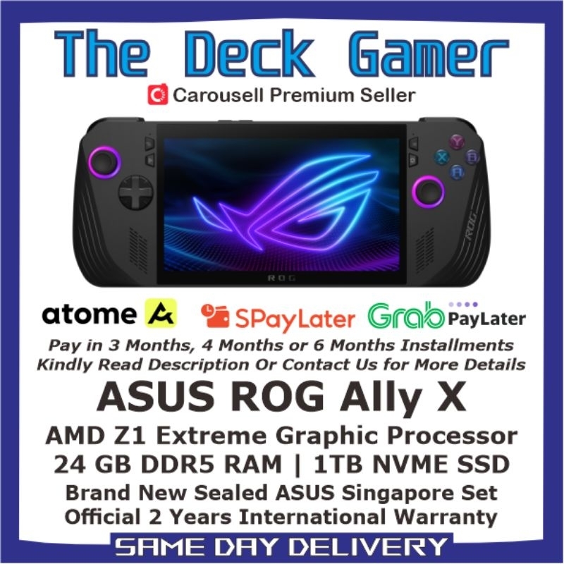 {🇸🇬 Ready Stock} Asus ROG Ally X | Official Asus Singapore Set with 2 ...