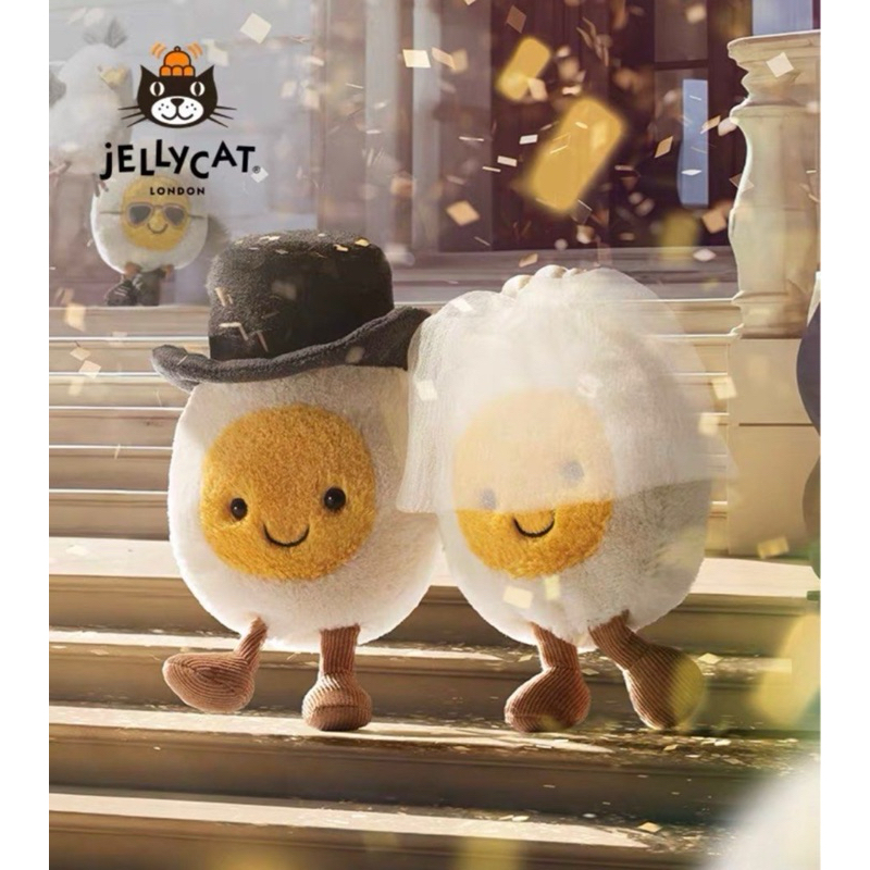 Jellycat Amuseable Boiled Egg Bride and Groom bundle | Shopee Singapore