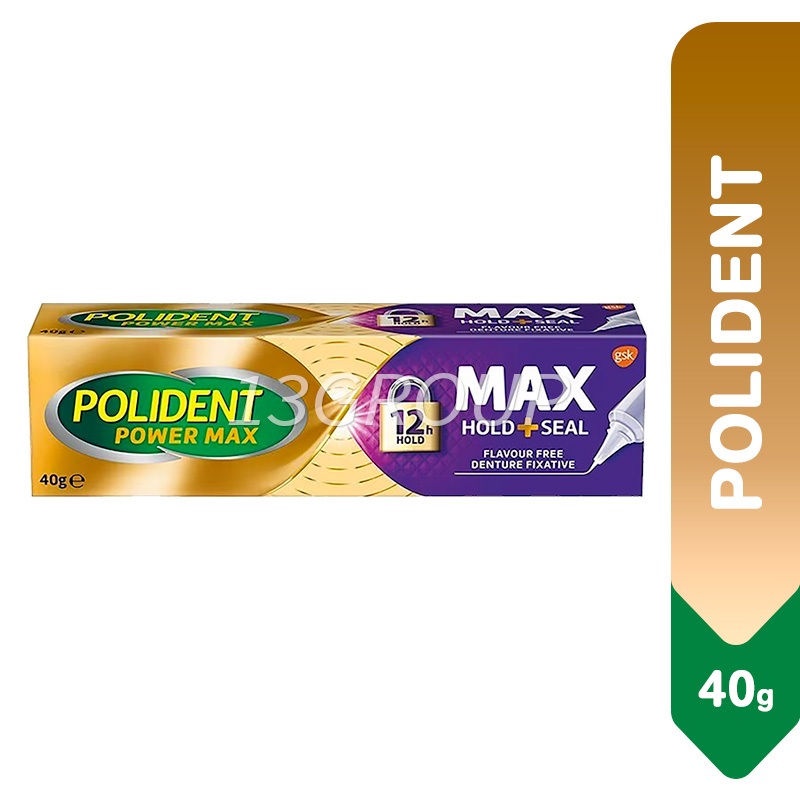 Polident Max Hold Seal Denture Adhesive Cream, 40g | Shopee Singapore