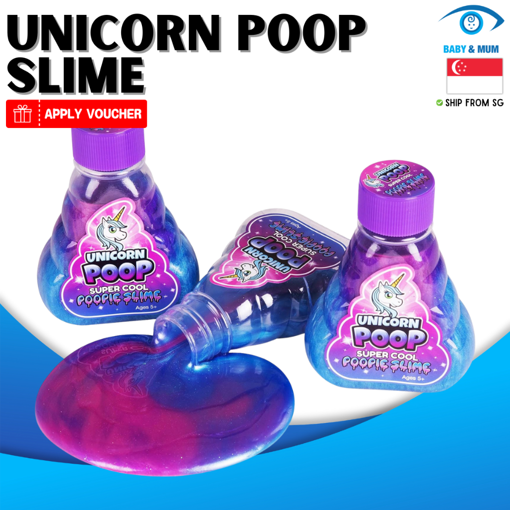 Magical Colorful Glitter Unicorn Poop and Sanrio Cube Cute Slime | Non ...