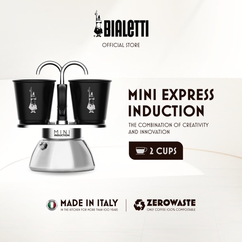 Bialetti Mini Express Induction Coffee Pot Coffee Maker Moka Express ...
