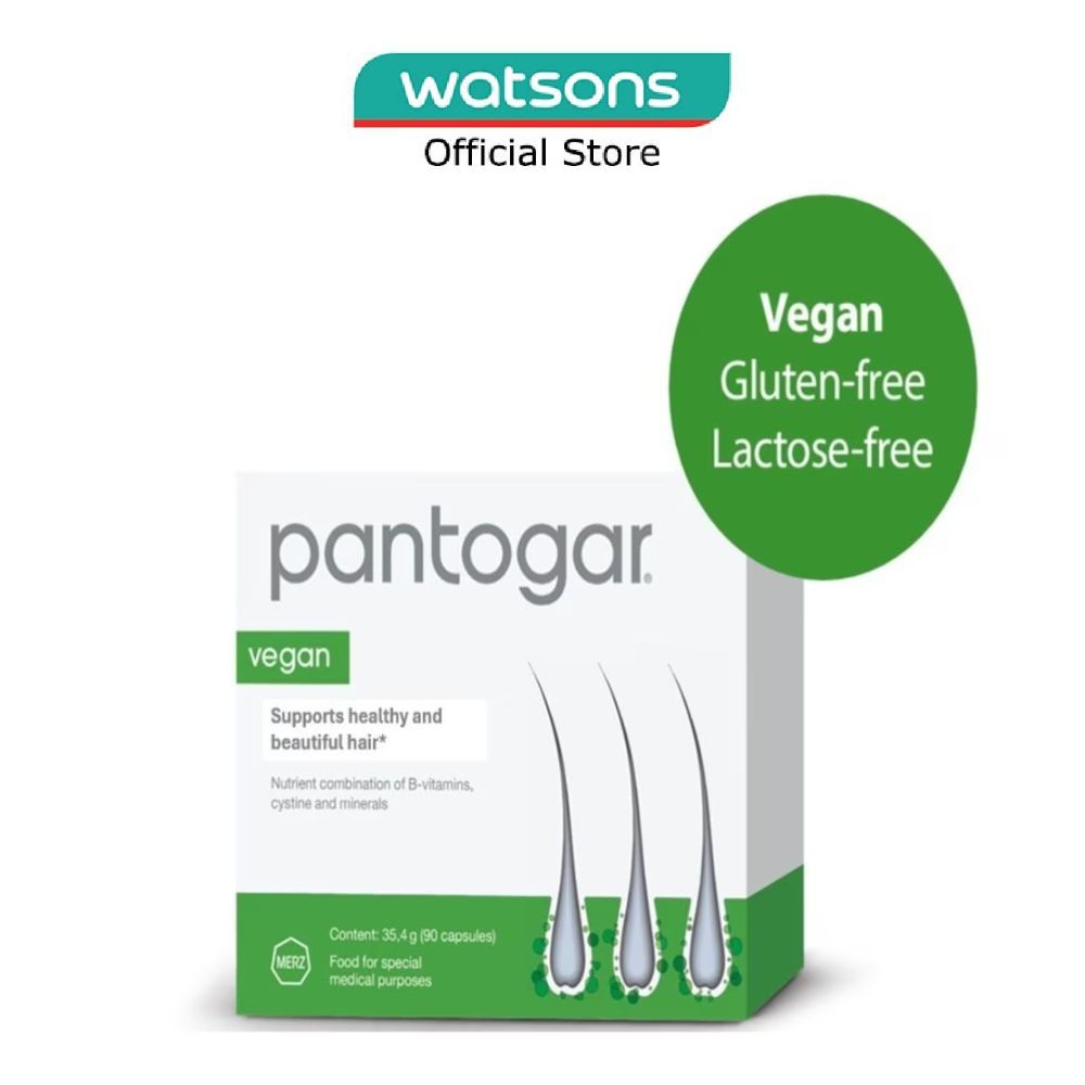 MERZ Pantogar Vegan Capsules (To Supports Healthy & Beautiful Hair) 90s ...