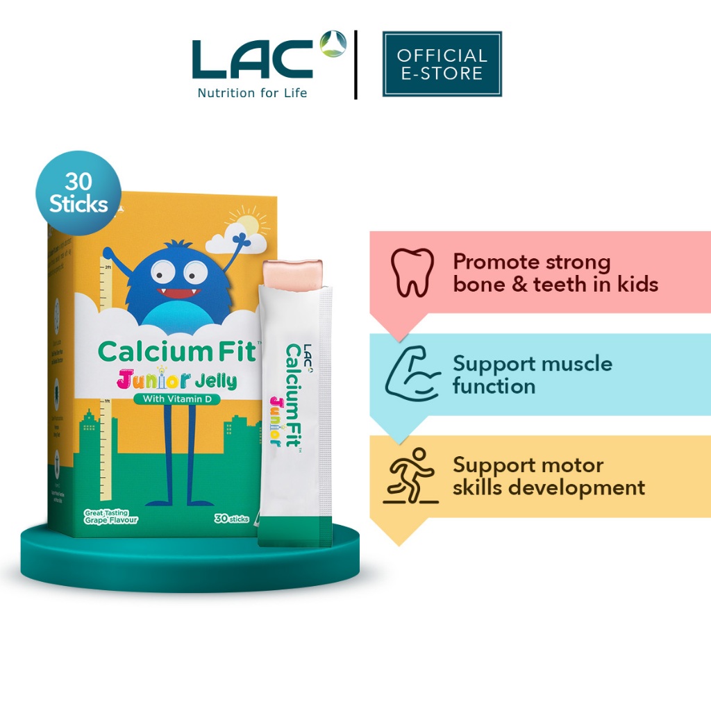 [LAC JUNIOR] Calcium Fit Junior - Strong Bones and Teeth (30 jelly ...