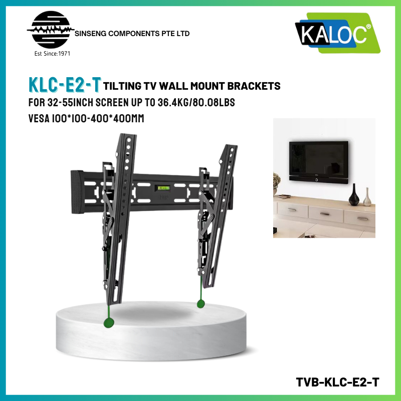 Kaloc E2 KLC-E2-T 32inch - 55inch Tilting TV Wall Mount Bracket for TV Monitor (Load:36.4KG ...