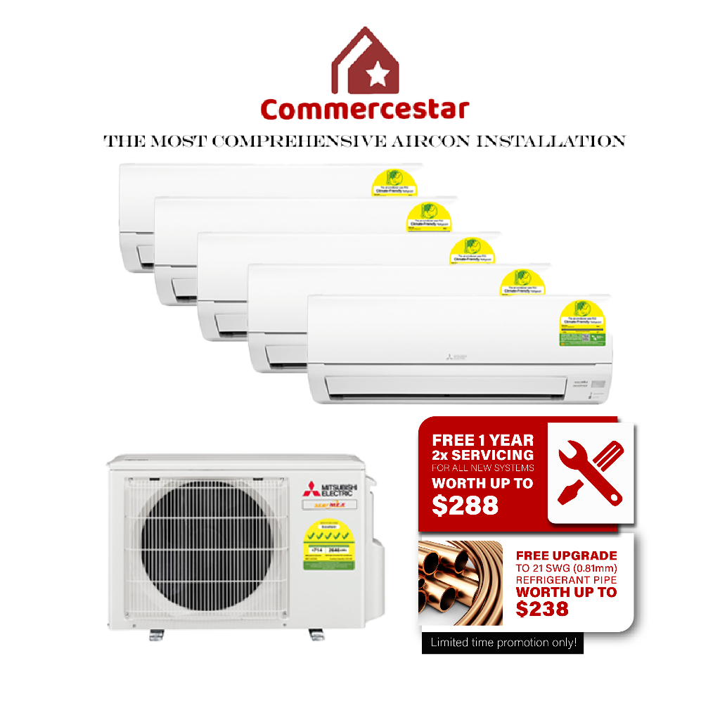 MITSUBISHI ELECTRIC STARMEX R32 SYSTEM 5 (INSTALLATION INCLUDED FREE ...