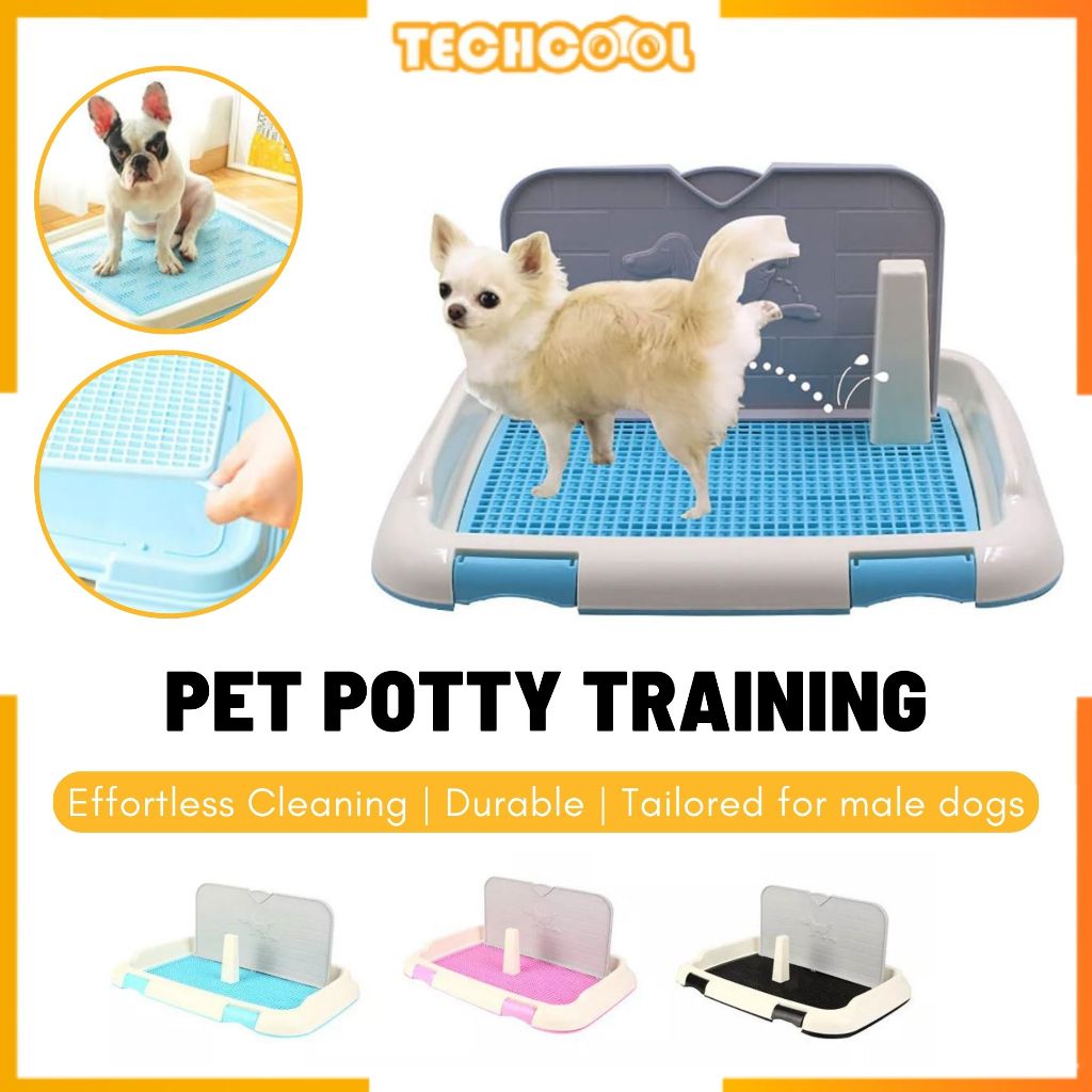 Pet Dog Litter Box Column Mesh Indoor Dog Toilet Training Tray Cleaning ...