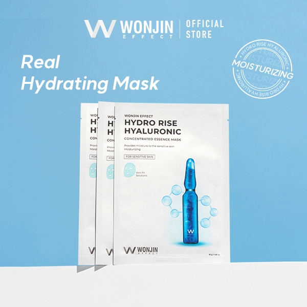 Wonjin effect Hydro rise Hyaluronic Mask, 10ea, Facial mask, Hyaluronic ...