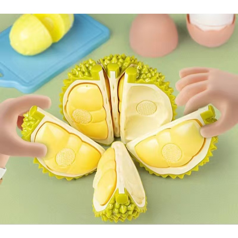 Kids Durian Toy Cutting Food Toy Pretend Play Toys Pizza Dessert ...