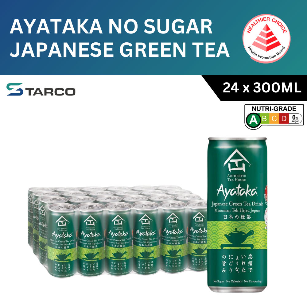 [STARCOGROUP] Ayataka No Sugar Japanese Green Tea (24 Cans x 300ML ...
