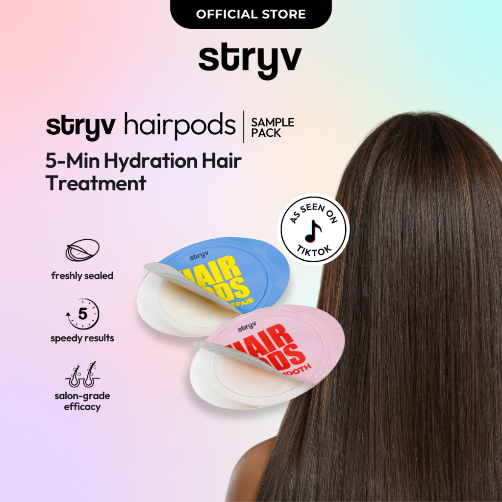 Stryv Hair Pods 5 Minutes Miracle Hair Mask | Sample Pack (2x12ml ...