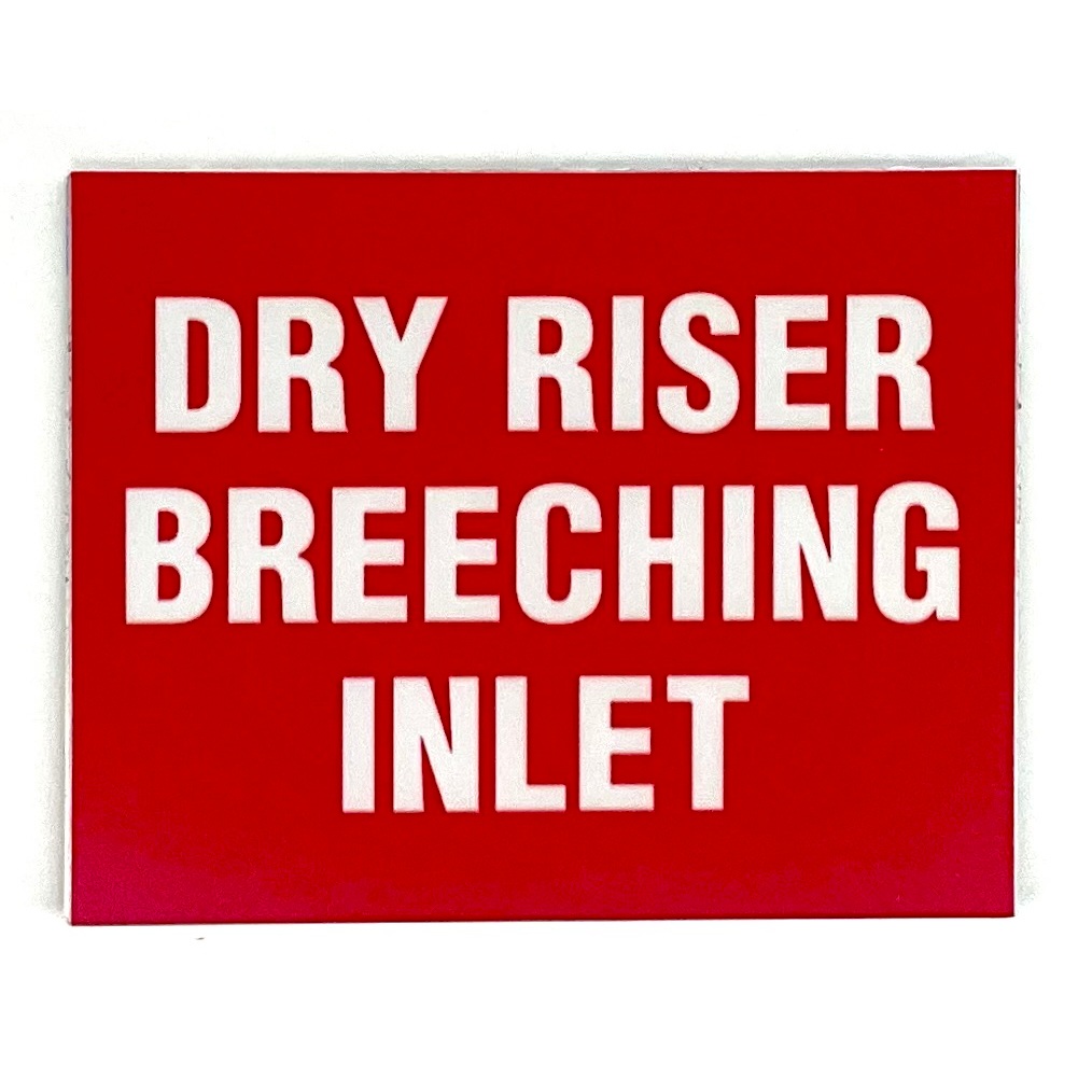 DRY RISER BREECHING INLET SIGN/SIGNAGE | EMERGENCY SIGN, WARNING SIGN ...
