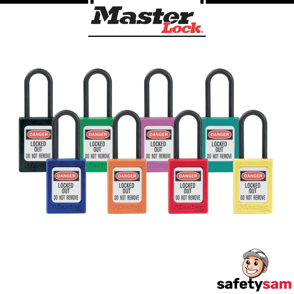 Master Lock S32 Zenex Thermoplastic Safety Padlock 38mm Nylon Shackle ...