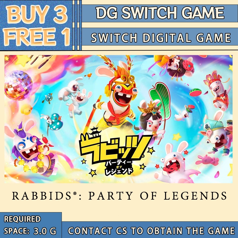 Rabbids®: Party of Legends Nintendo Switch Digital Game （BUY 3 FREE 1 ...