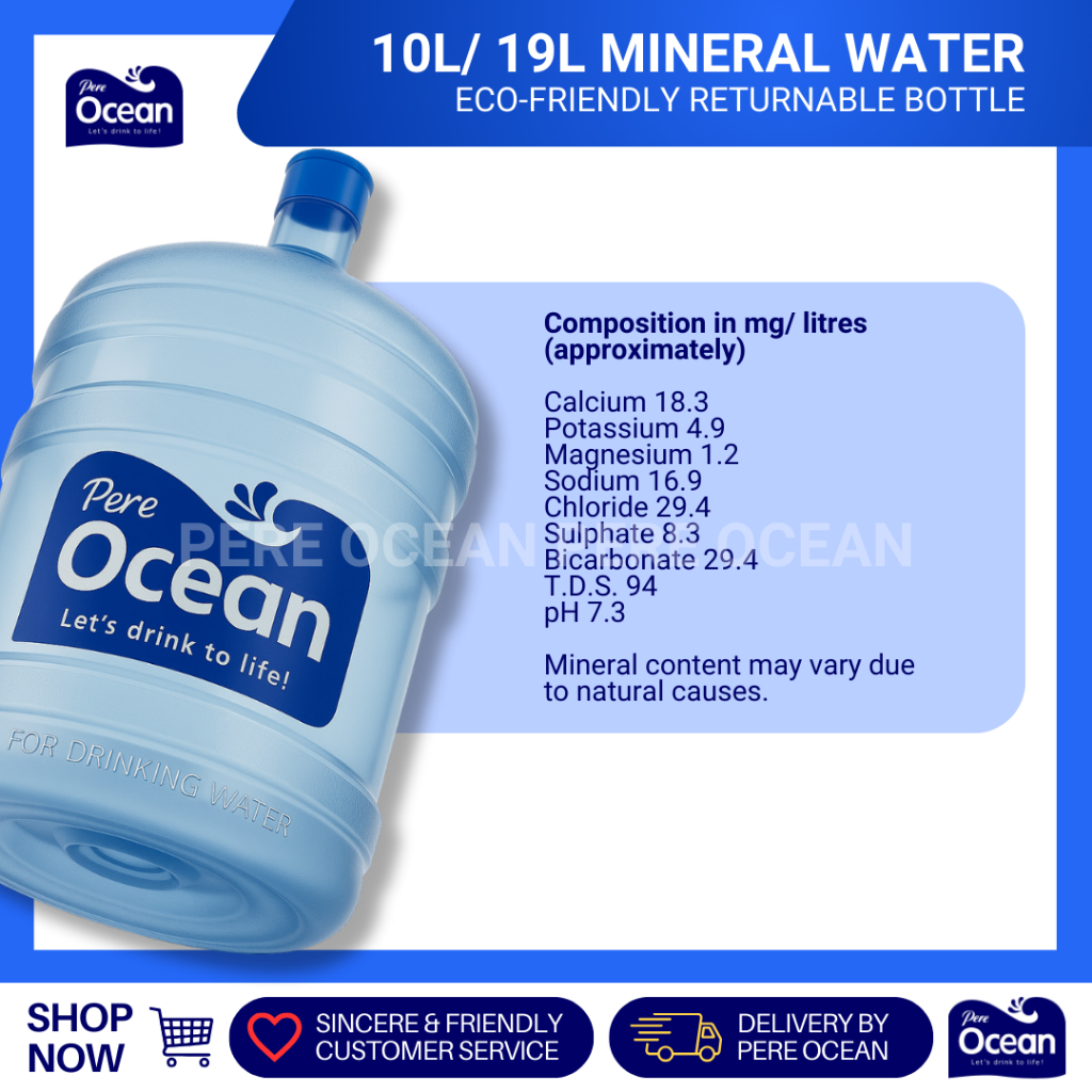 Pere Ocean 19L Mineral Water | Water Dispenser Refill | Home & Office ...