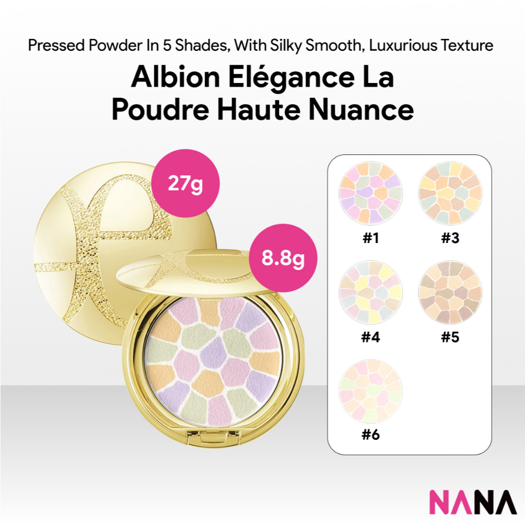 Albion Elégance La Poudre Haute Nuance Pressed Face Powder [1, 3, 4, 5 ...