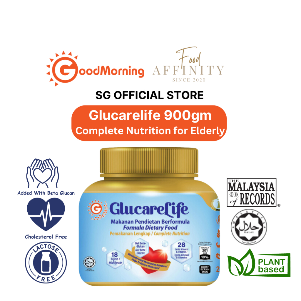 [NEW] GoodMorning® Glucarelife - Complete Nutrition For Elderly (900gm) | Shopee Singapore