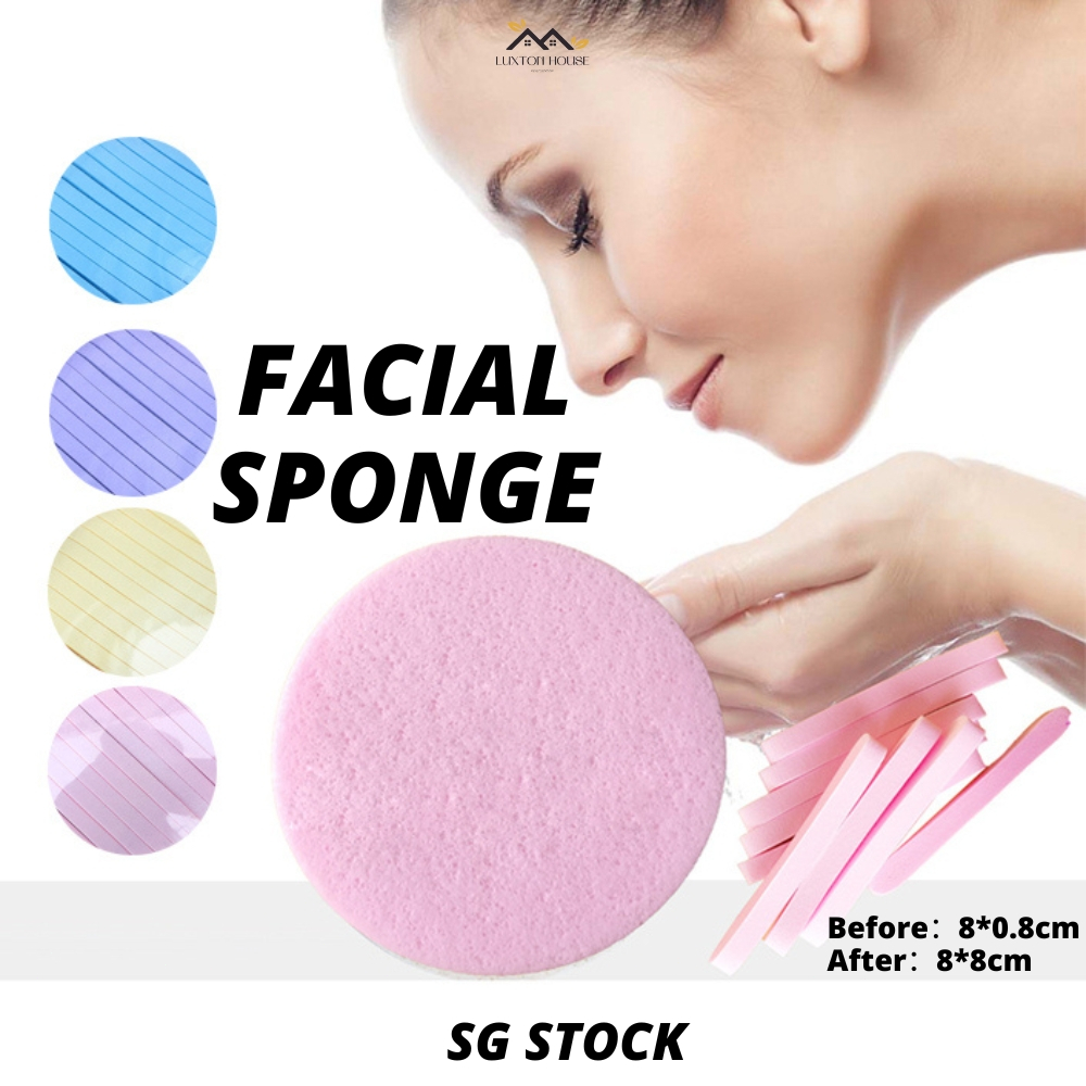 {SG} 24PCS Facial Sponge Face Sponge Puff Compressed Cellulose Face ...