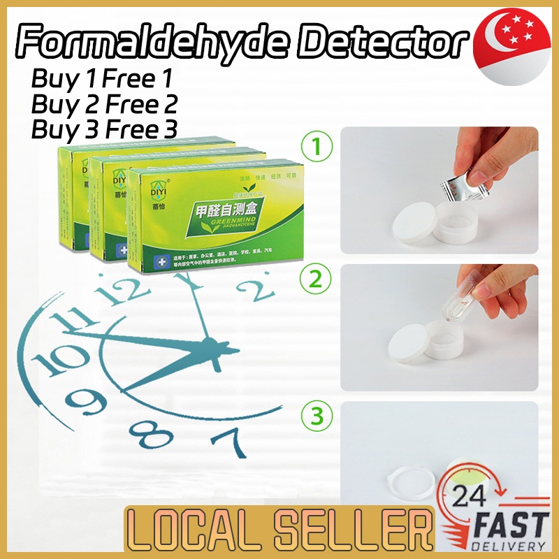 [sg Instock]formaldehyde Detector Test Box Home Indoor Self Test Paper For Air Quality Detection
