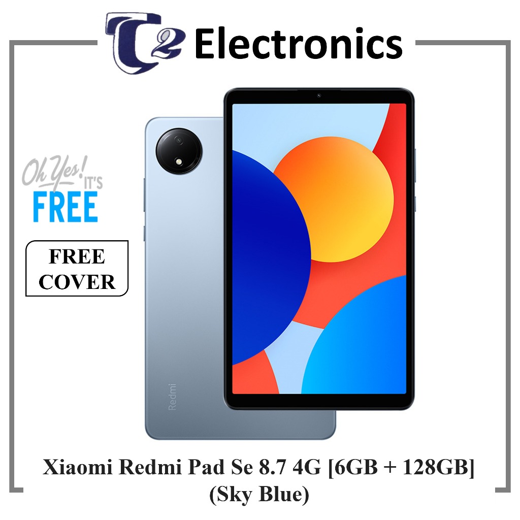 Xiaomi Redmi Pad SE 8.7 4G | 6GB RAM + 128GB ROM | FREE COVER | Powerful Octa-core Processor ...