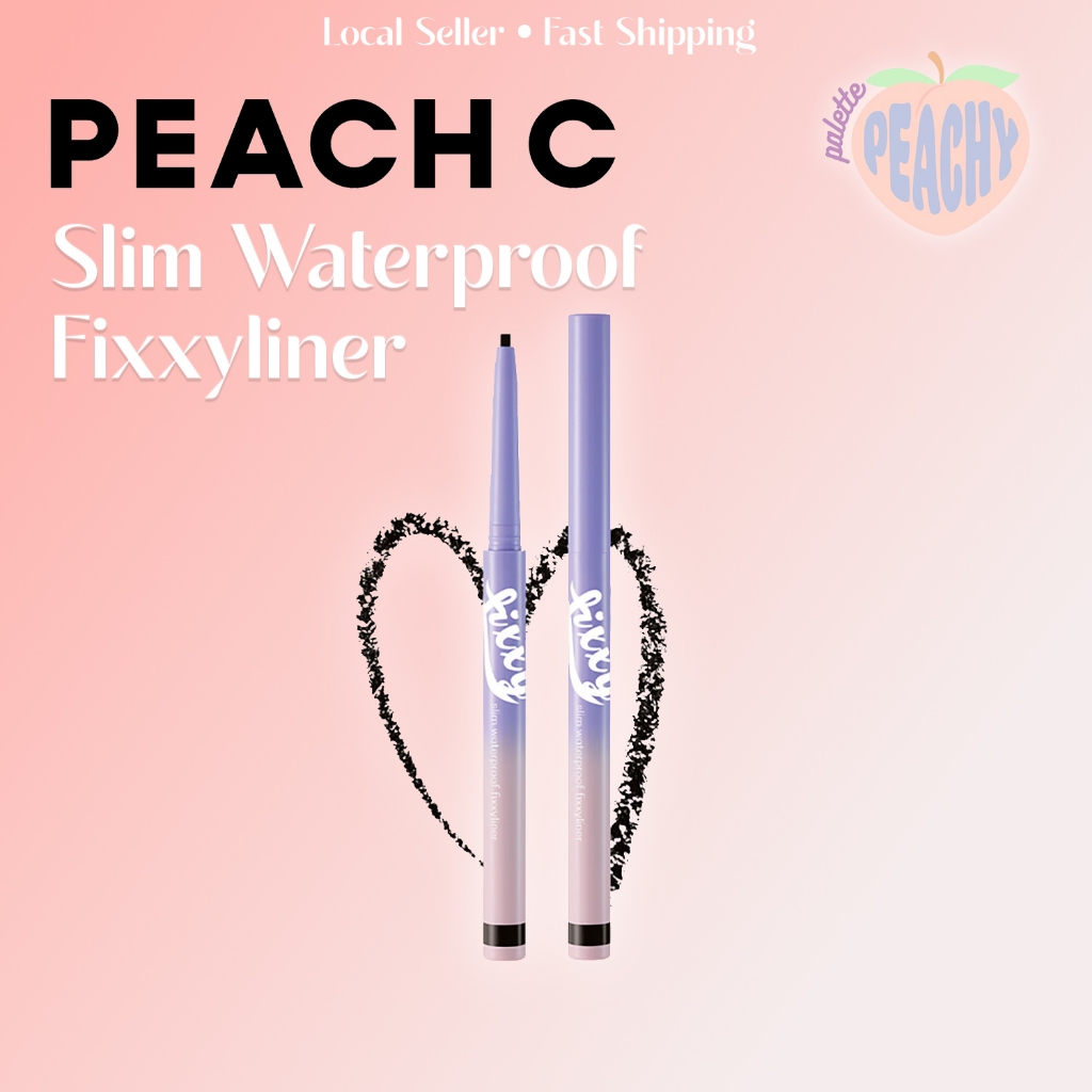 PEACH C Slim Waterproof Fixxyliner - Eyeliner 3 Colours no smudge ...