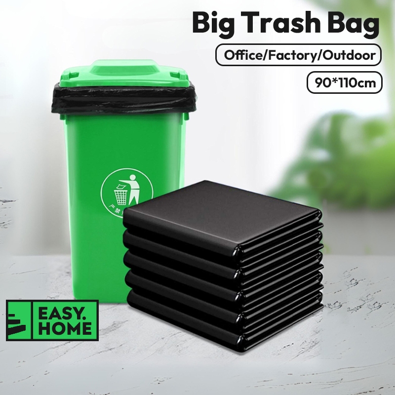 [SG Stock] 90*110cm Big Size Trash Bag Garbage Bag Heavy Duty Large ...
