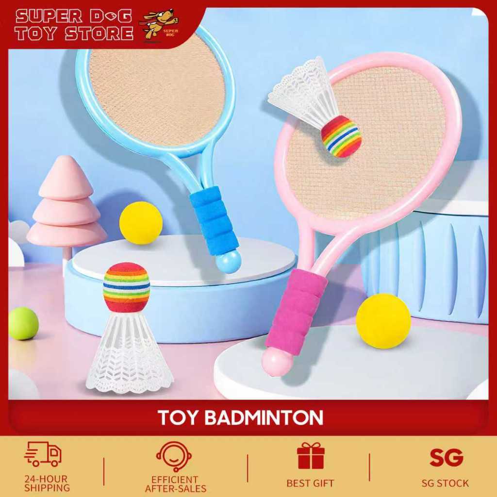 🌈Local Ship🌈Kids Badminton Racket Sets Baby Tennis Racket Toy Outdoor ...