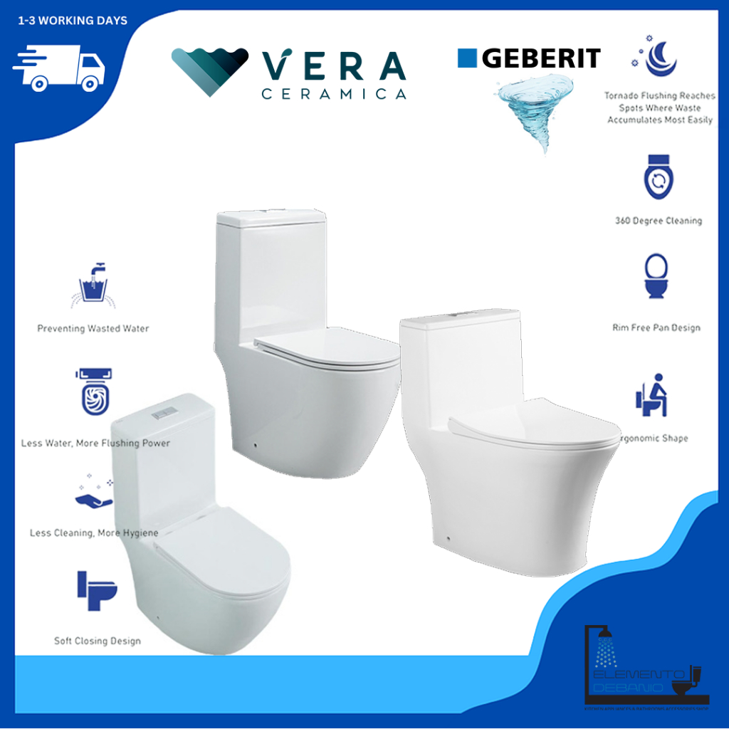 VERA CERAMICA water closet Geberit Tornado flush (A.032T/A.058TT/A.038T ...