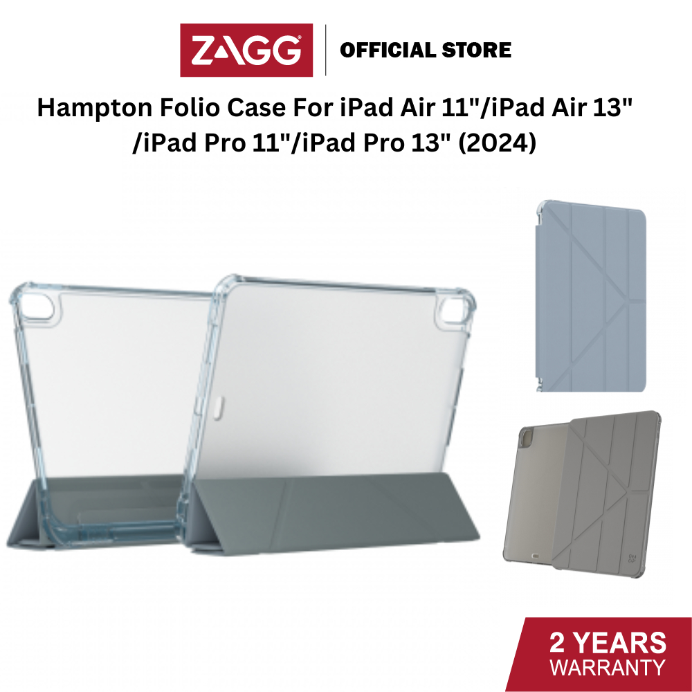 Zagg Hampton Folio iPad Case Series for iPad Air 11 (M3/M2)/ iPad Air ...