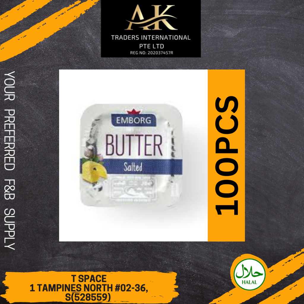 EMBORG MINI SALTED BUTTER PORTION 50PCS /100PCS /150PCS / 200PCS ...